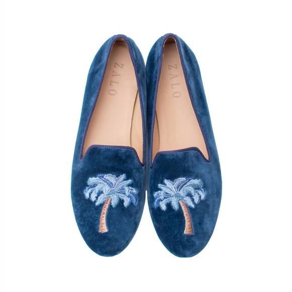HOUSE OF ZALO | Shoes | New House Of Zalo Palm Tree Slipper In Blue ...